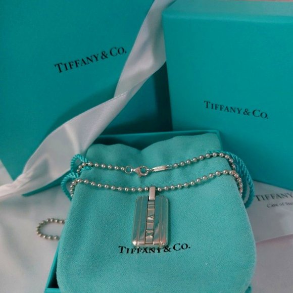 Tiffany & Co. | Jewelry | Authentic Atlas Necklace 925 Silver 2 G Gift ...